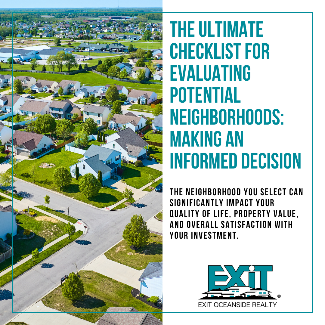 The Ultimate Checklist for Evaluating Potential Neighborhoods: Making ...
