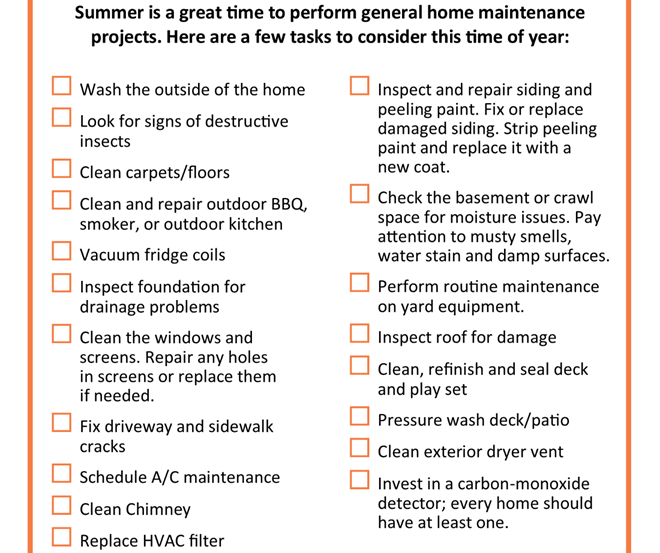 Long Island Summer Home Checklist